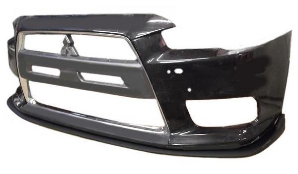 【中古】三菱 ランサーエボリューション X ランエボ10 CZ4A フロントリップスポイラー エアダム 黒無塗装 6512A126 [D ...