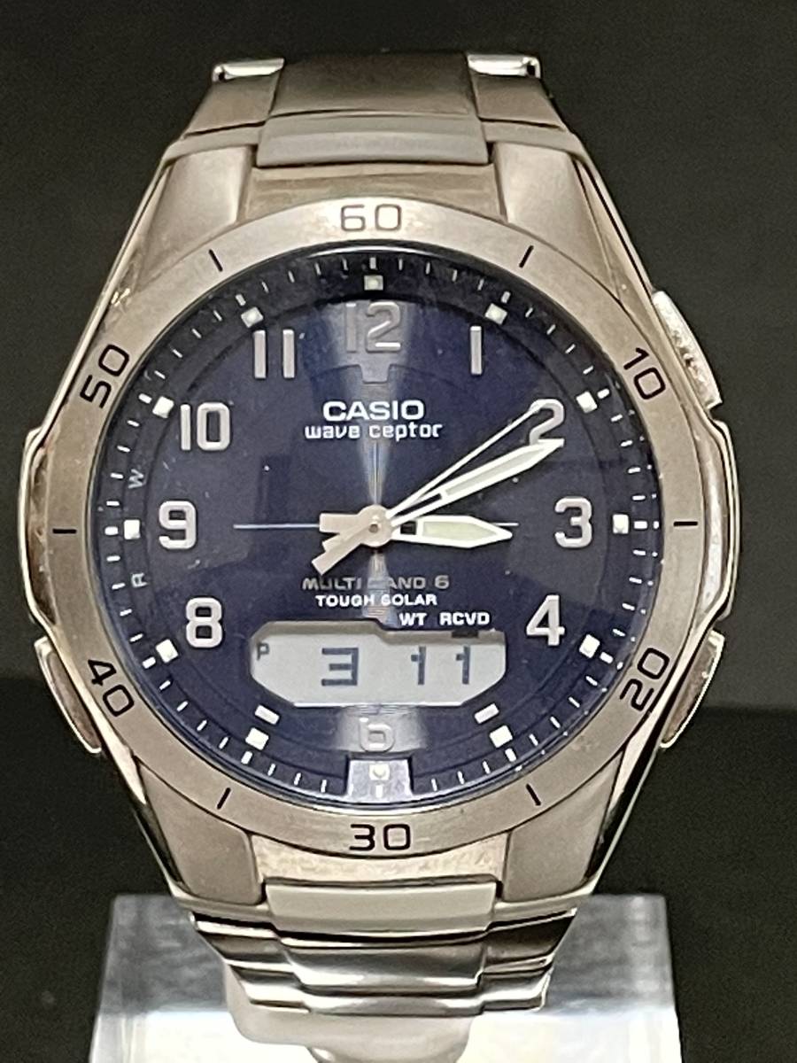 【やや傷や汚れあり】Φ CASIO カシオ wave ceptor MULTI BAND 5 Tough Solar WVA-M540 ...