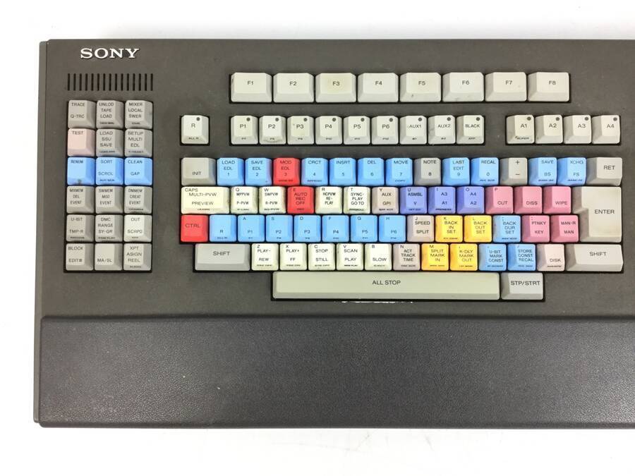 【傷や汚れあり】SONY ソニー BKE-9400A / BVE-9100用EDITING KEYBOARD システム編集用キーボード 現状品 ...