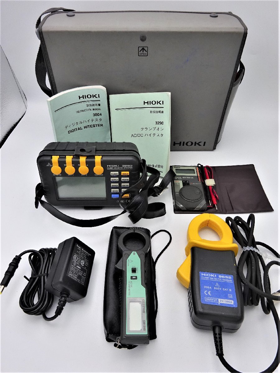 HIOKI【ディジタルハイテスタ 3239 ケルビンクリップ(自作）付き】マルチメーター 動作品 の落札情報詳細| ヤフオク落札価格情報 オークフリー