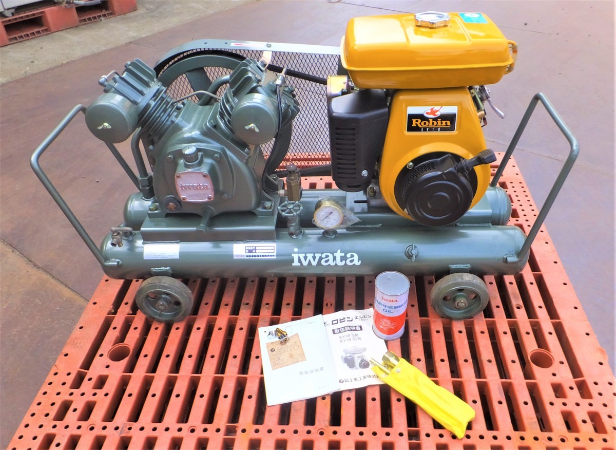 【未使用】 【美品】イワタ エンジンコンプレッサー SUE-222NB 取説有りの落札情報詳細 - ヤフオク落札価格検索 オークフリー
