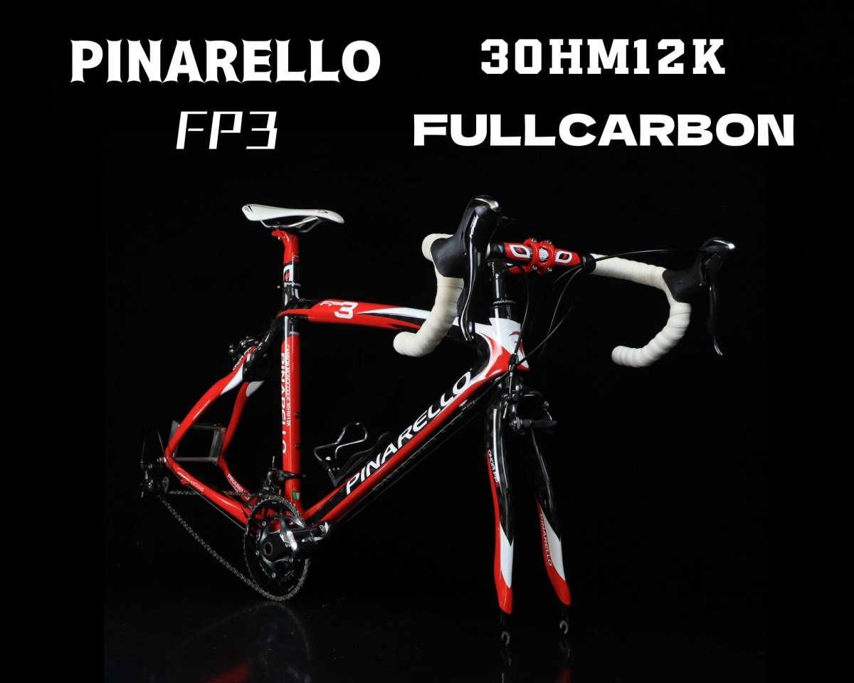 【未使用に近い】【ほぼ未使用】 PINARELLO FP3 30HM12K ピナレロ ロードバイク用フレーム フルカーボン仕様 ブラック× ...