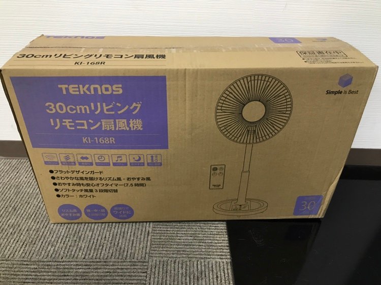 【未使用】【★99】 未使用 TEKNOS テクノス 30cm リビングリモコン扇風機 KI-168Rの落札情報詳細 - Yahoo!オークション落札価格検索 オークフリー