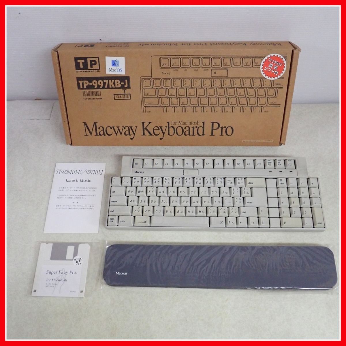 【全体的に状態が悪い】 Macway Keyboard Pro For Macintosh TP-997KB-J 日本語版 箱説付 PC ...