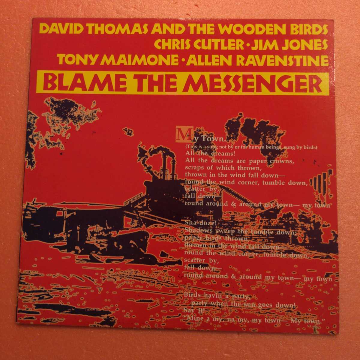 【やや傷や汚れあり】LP DAVID THOMAS AND WOODEN BIRDS BLAME THE MESSENGER PERU UBU ...