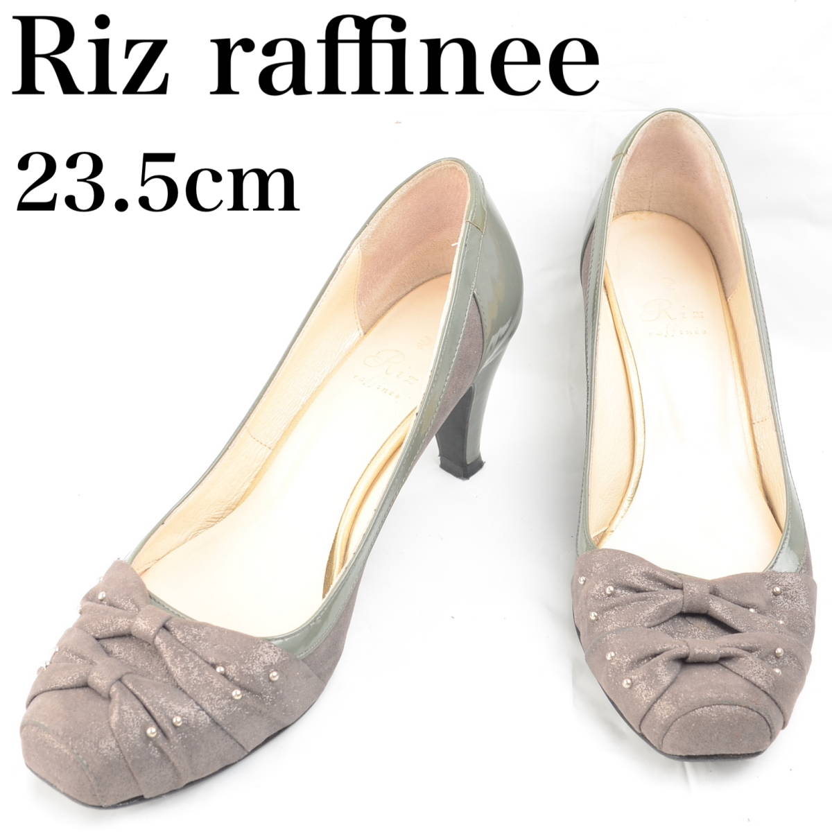 【やや傷や汚れあり】EK5460*Riz raffinee*リズラフィーネ*レディースパンプス*23.5cm*の落札情報詳細 - ヤフオク落札価格検索 オークフリー