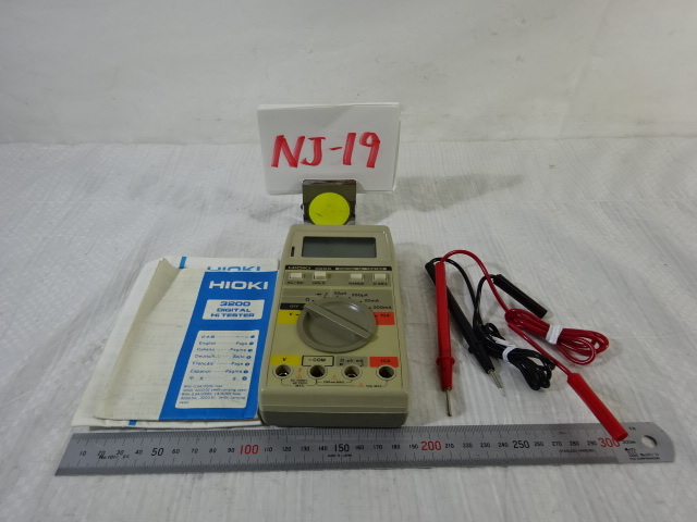 【やや傷や汚れあり】NJ-19〒/HIOKI日置 3200 デジタルハイテスター 電気計測器 電気工事ツール 測定器 配線チェック 機械 ...