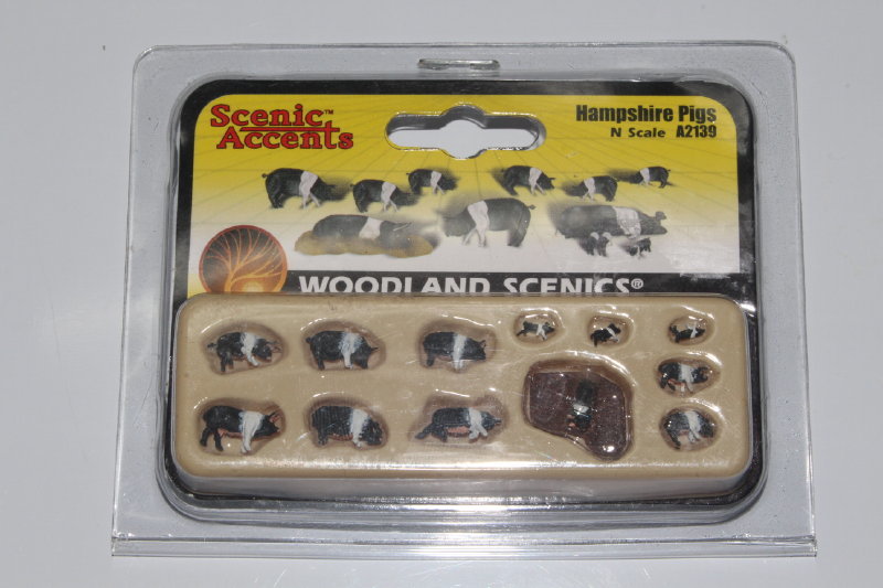 【未使用に近い】Nスケール WOODLAND SCENICS ウッドランドシーニックス『 アクセサリー A2139【 豚 Hampshire ...