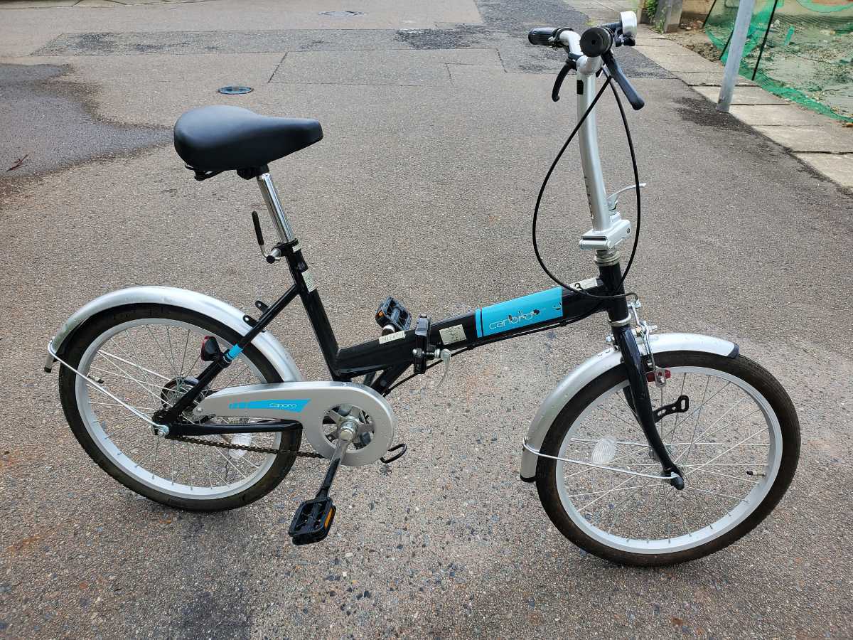 【やや傷や汚れあり】Canoro 20インチ 折りたたみ自転車 切り替え無し の落札情報詳細| ヤフオク落札価格情報 オークフリー