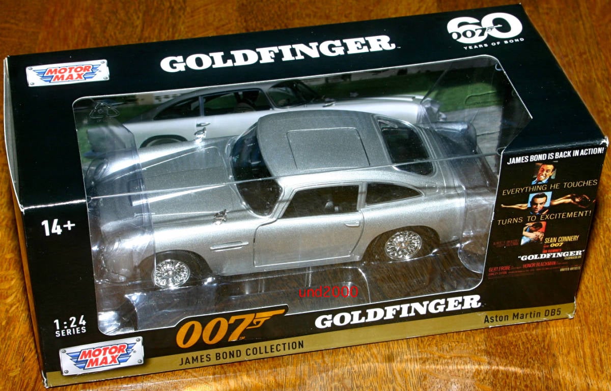【未使用】Motor Max 007 ゴールドフィンガー 1/24 アストンマーチンDB5 Aston Martin ボンドカー Goldfinger モーターマックス ジェームズボンドの落札 ...
