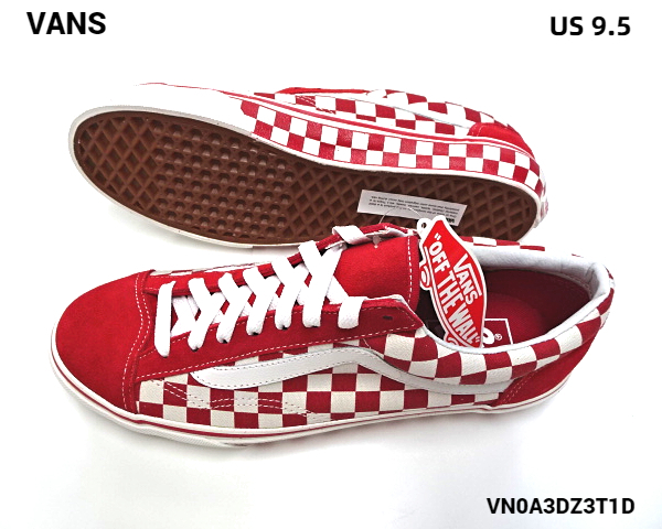 【未使用】Men US 9.5 (27.5cm)【VANS Style 36 (Checkerboard) Racing Red ...