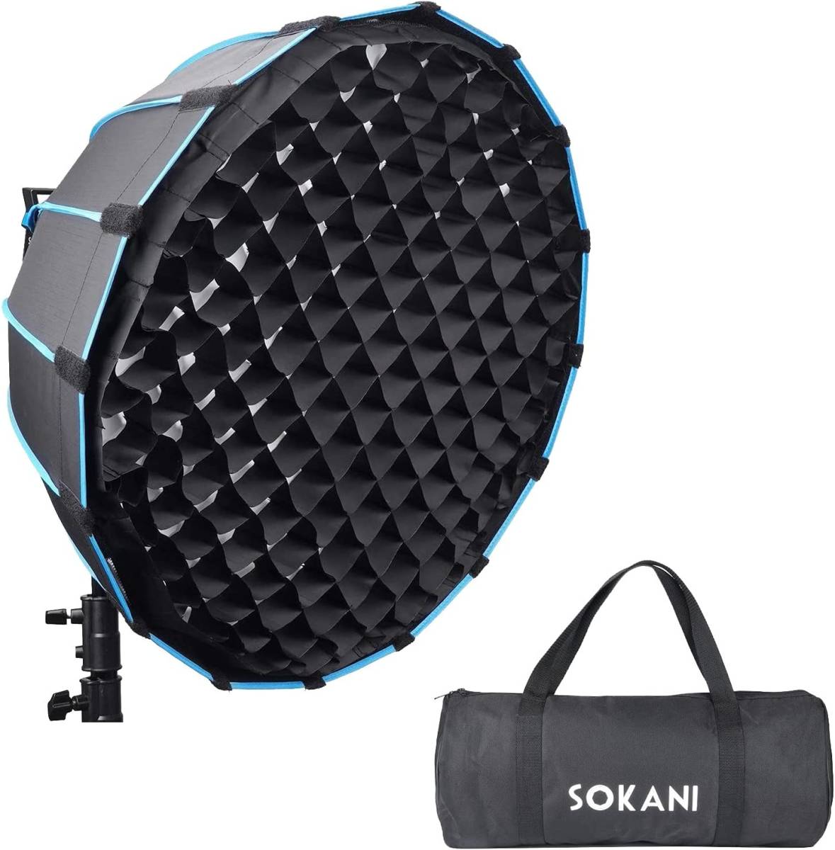 【目立った傷や汚れなし】Sokani 深い八角形 60cm ソフトボックス Godox SL-60W VL150 Sokani x60 ...