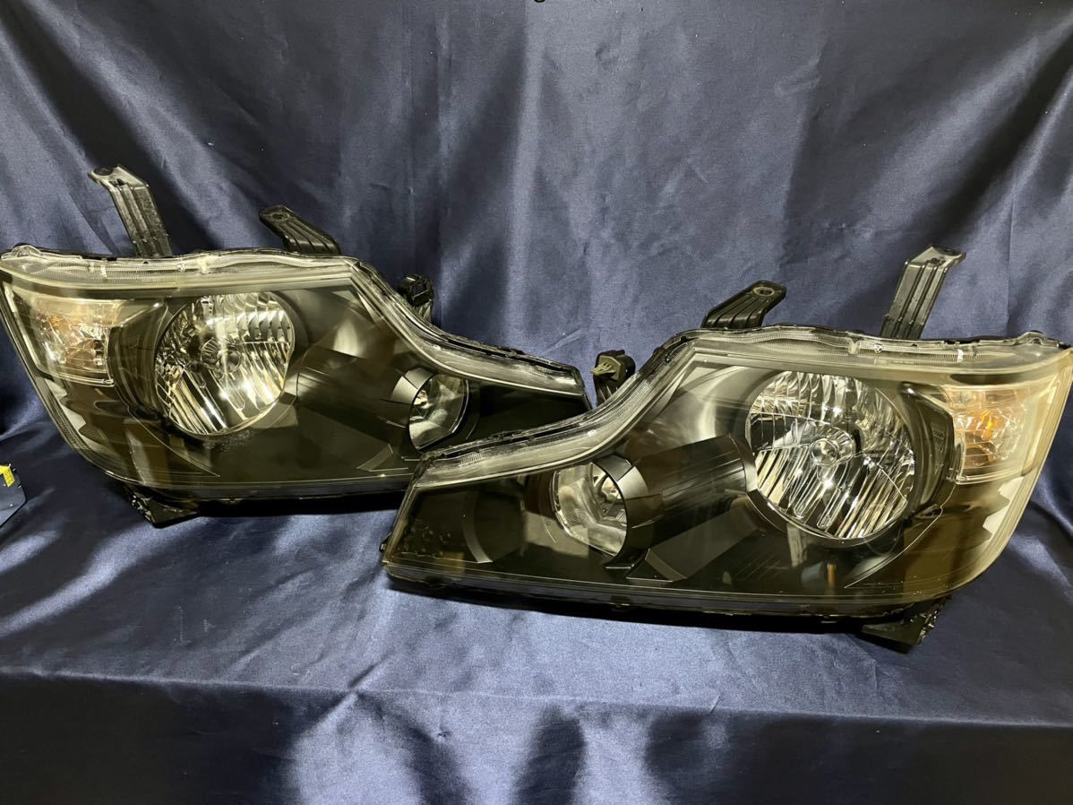 【やや傷や汚れあり】4-1101-8 ★レンズ クリア 塗装★ RK5 ステップワゴン スパーダ 純正 社外hid ヘッドライト 加工 ...