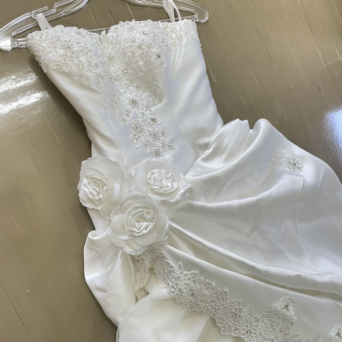 【やや傷や汚れあり】【46882】Annie bridal ウエディングドレス Aライン ロング フォーマル 披露宴 結婚式 前撮り の落札 ...