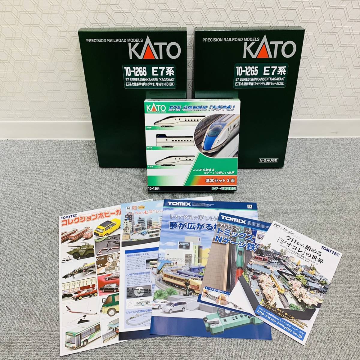 【目立った傷や汚れなし】【TK3251】1円～ KATO カトー E7系 北陸新幹線 かがやき 増結セットB 6両 増結セットA 3両 基本セット 3両 Nゲージ 動作未確認 現状品 の落札 ...