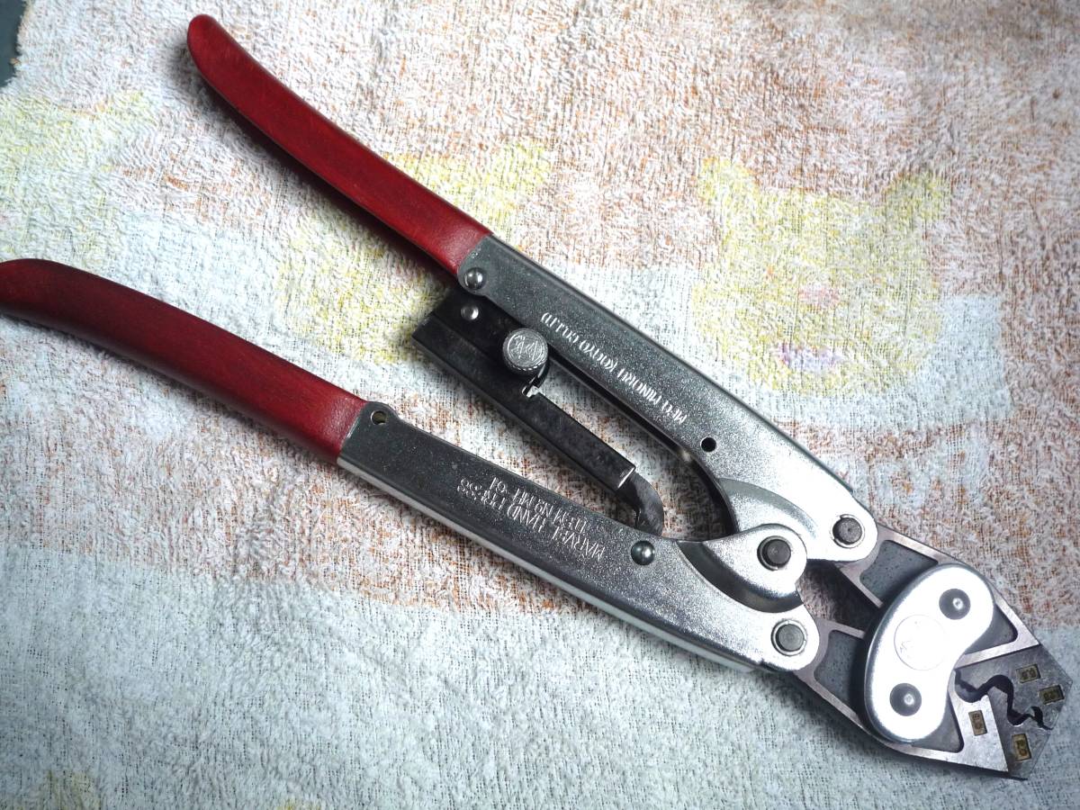 【やや傷や汚れあり】マーベル 圧着端子ペンチ MARVEL HAND PRESS ITEM NO MH-61 MFG MINORU KOGYO ...