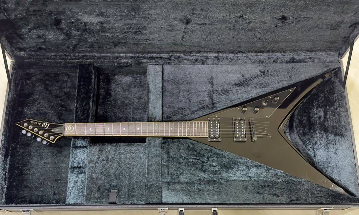 【傷や汚れあり】海外限定 デイブ ムステイン仕様! ESP V DV8 SEYMOUR DUNCAN Dave Mustaine Thrash ...