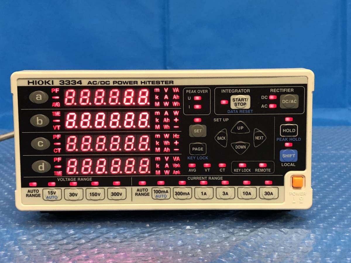 【傷や汚れあり】HIOKI 3332 POWER HiTESTER 日置電機 パワーメーター パワーハイテスター デジタル電力計 電工 ヒオキ ...