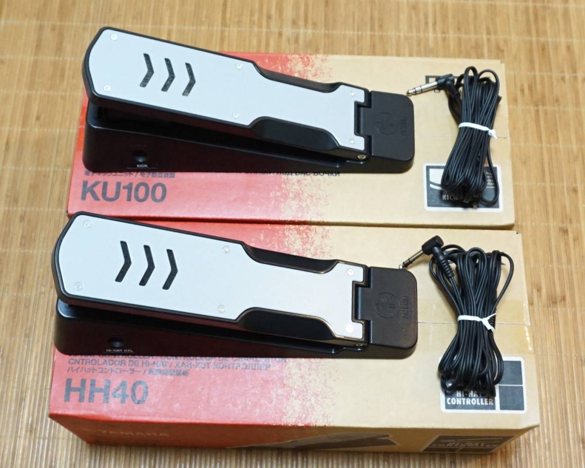 【未使用に近い】★YAMAHA ヤマハ KU100 & HH40 キックペダル ハイハットペダルセット 2022年10月購入 新品同様 DTX ...