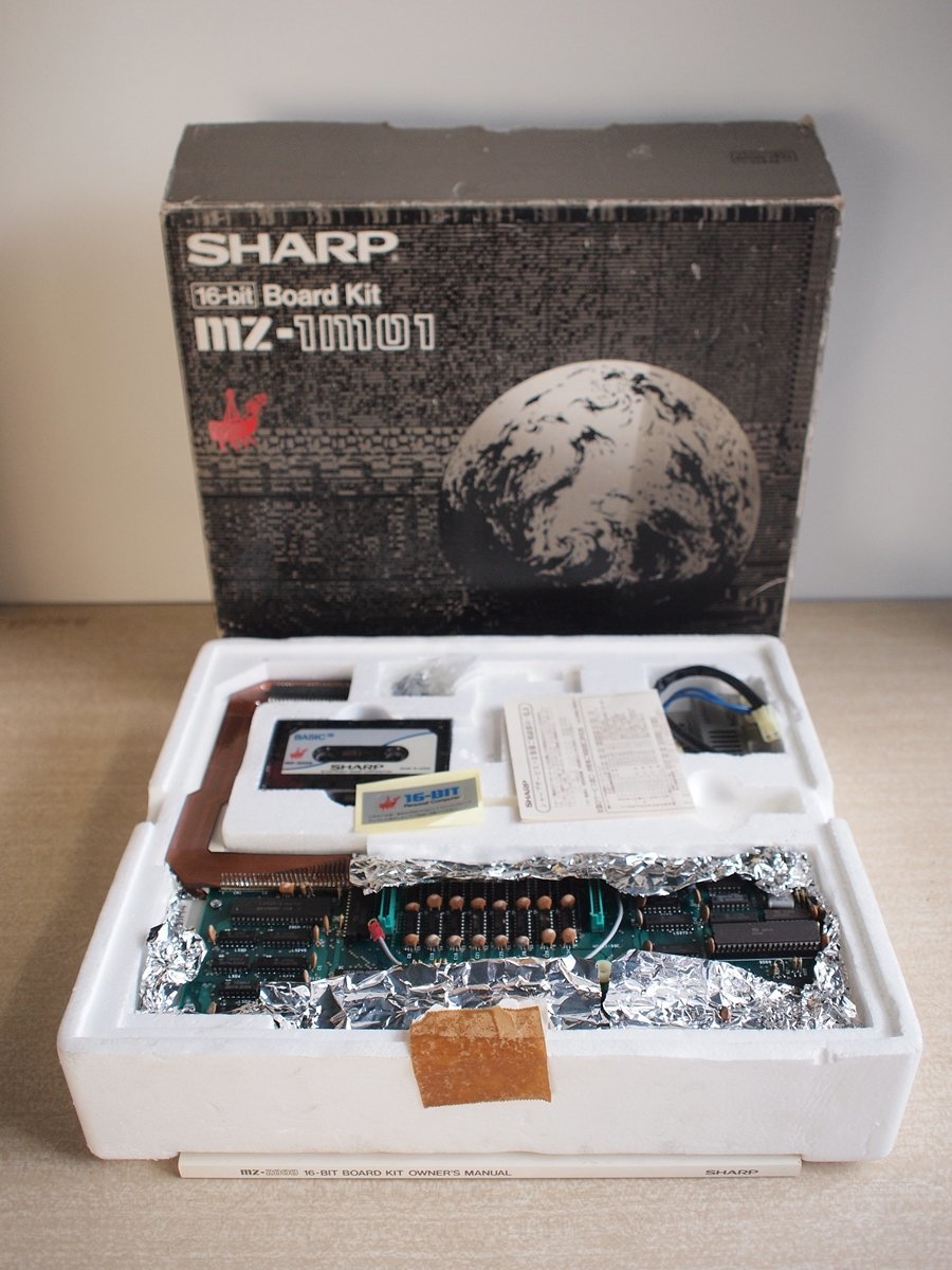 【傷や汚れあり】[W1942] SHARP mz-1M01 16-bit Board Kit / シャープ MZ-2000 16ビットボード ...