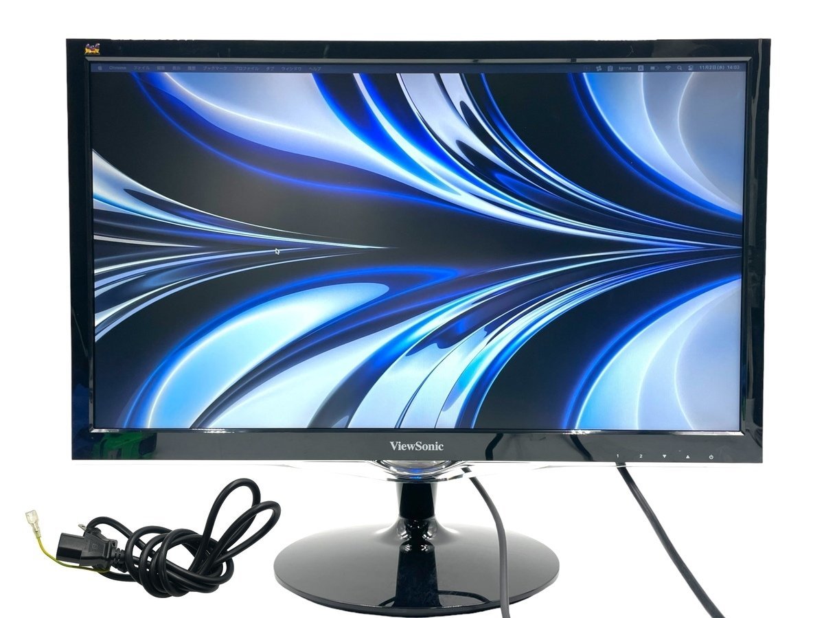 【目立った傷や汚れなし】ViewSonic モニター VX2252mh 液晶ディスプレイ 21.5型 HDMI DVI-D VGA端子 ゲーム ...