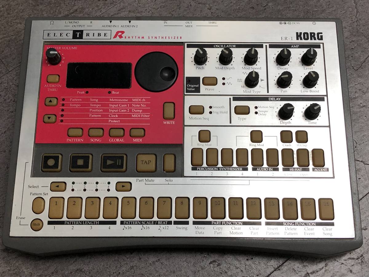 【傷や汚れあり】D11-038A//【ジャンク品】KORG コルグ Electribe RHYTHM SYNTHESIZER ER-1 動作未 ...