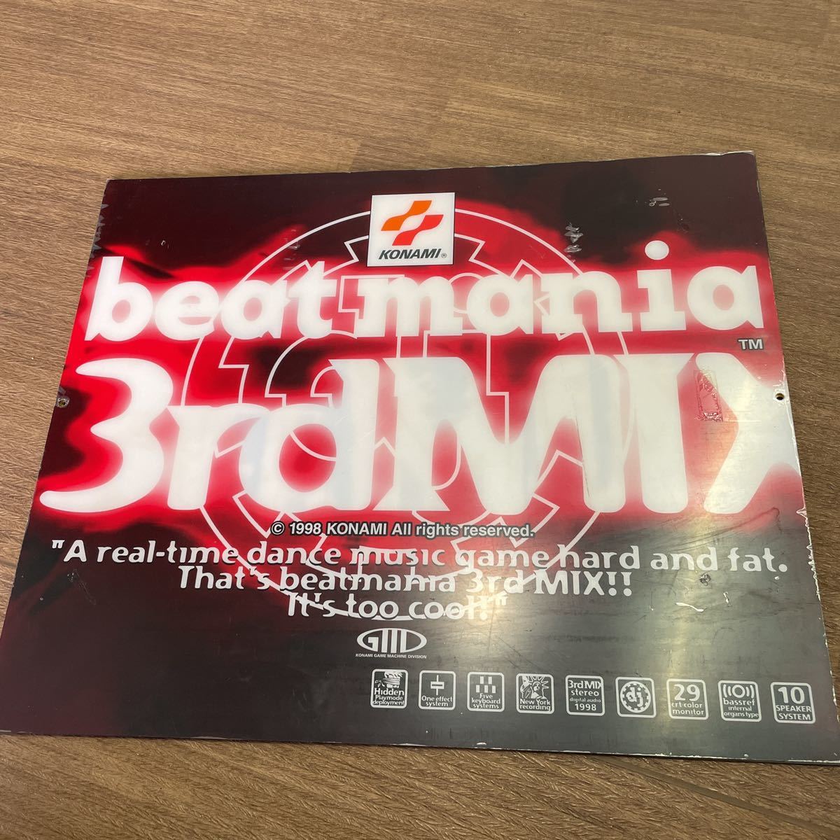【やや傷や汚れあり】beatmania 3rdmix 筐体POP ビートマニア ビーマニ KONAMI コナミ 業務用 ポップ 看板 アーケードの落札情報詳細 - ヤフオク落札価格検索 オークフリー