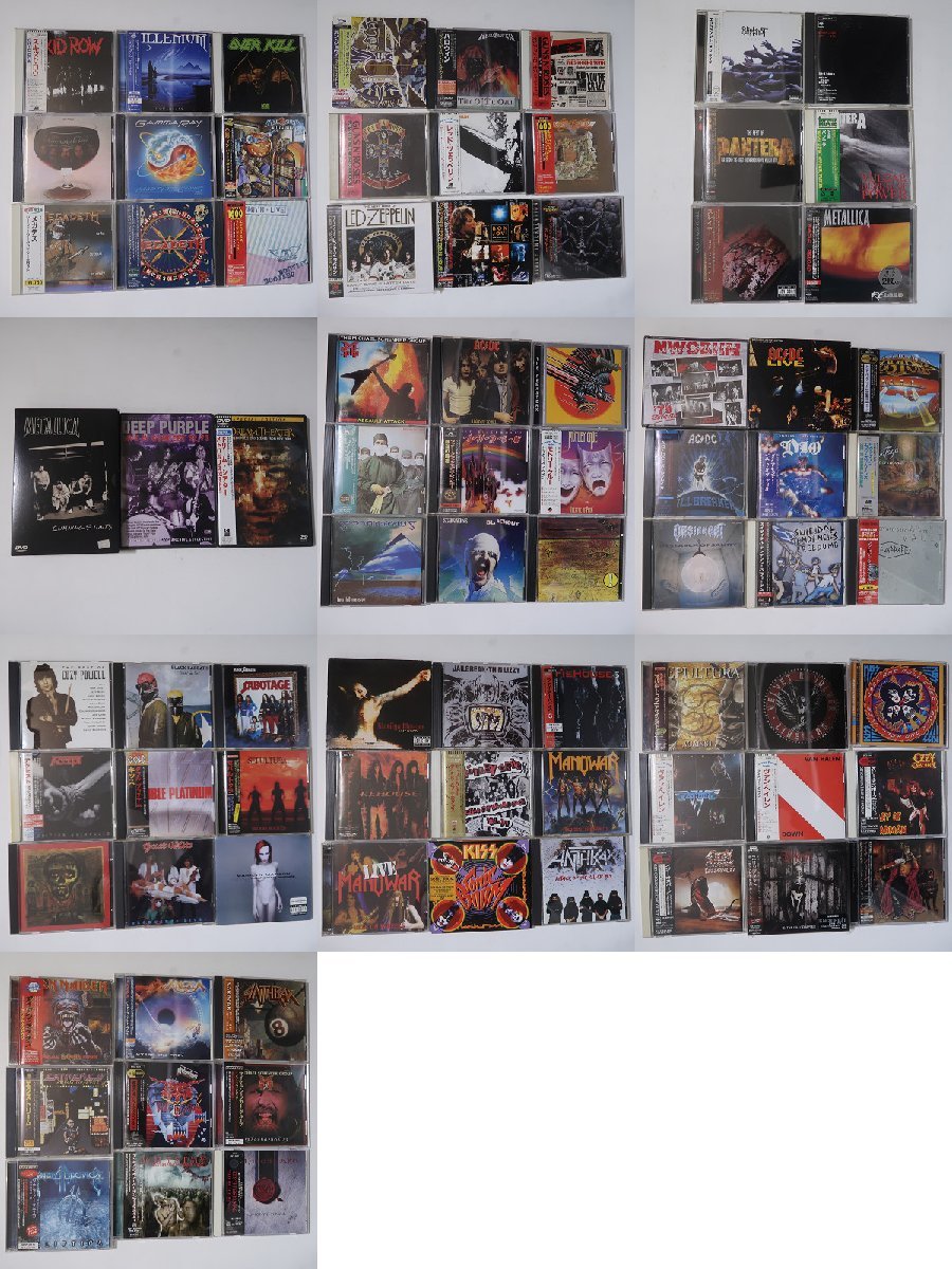 【やや傷や汚れあり】Q08725【大量!帯付,輸入,DVD含!】HR/HM ハードロック,ヘヴィーメタル CD枚850枚以上10箱セット/Led Zeppelin,AC/DC,KISS 他 の ...