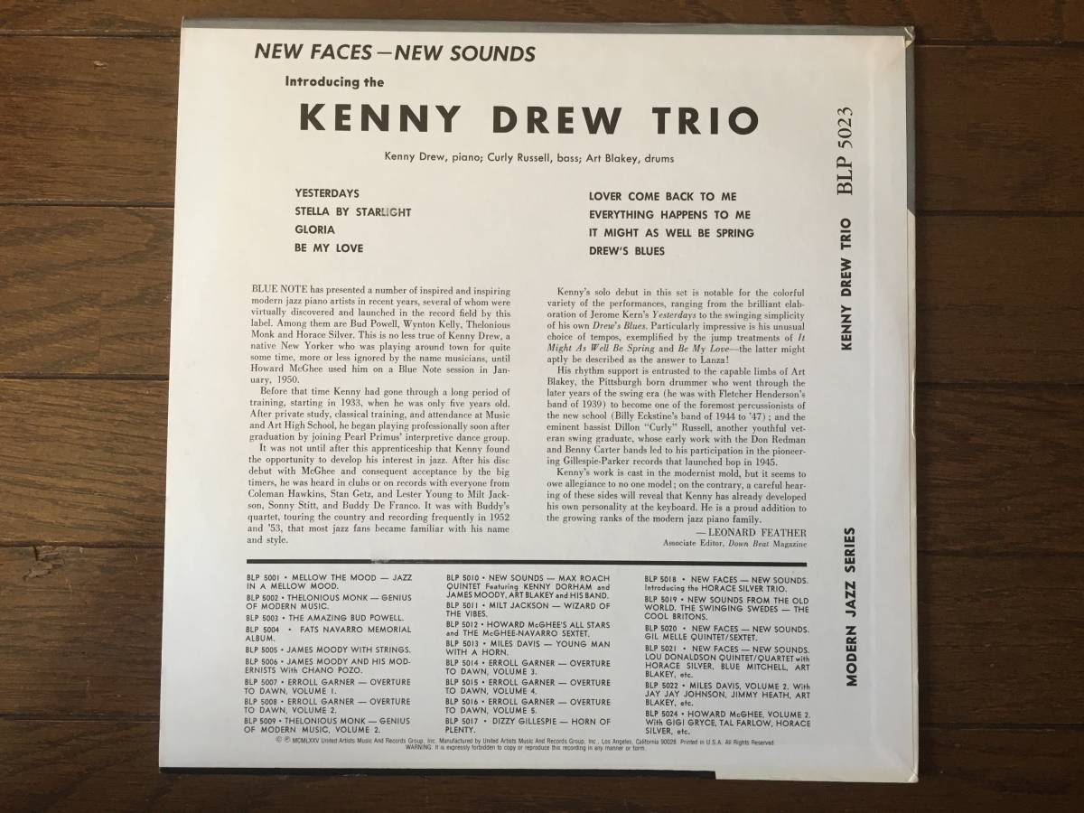 【目立った傷や汚れなし】Blue Note 5023 両溝10inch - Kenny Drew Trio /w Curly Russell ...