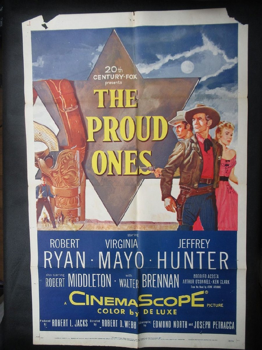【傷や汚れあり】※N924/US版1sh 映画ポスター【 The Proud Ones 】（誇り高き男）監督 ロバート・D・ウェッブ/ORG 56/193の落札情報詳細 - Yahoo ...