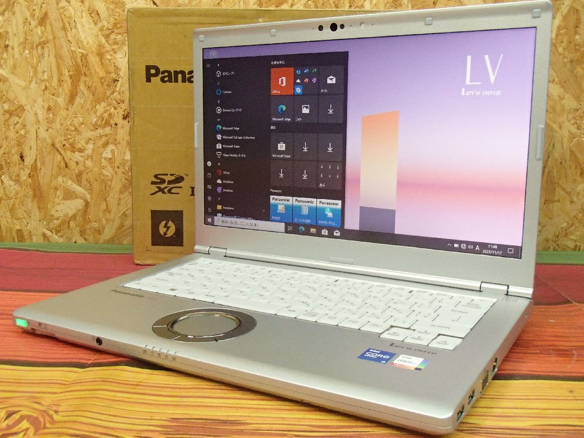 【未使用に近い】 ランクS 使用10時間 Let's note LV1 CF-LV1UFLVS SIMフリー Core i5-1145G7 ...