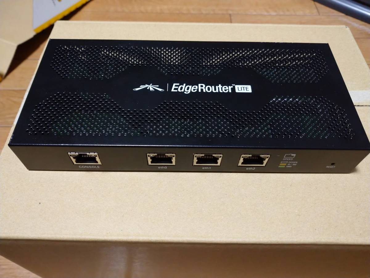 【目立った傷や汚れなし】Ubiquiti Networks Edgerouter ERLite-3の落札情報詳細 - ヤフオク落札価格検索 オークフリー