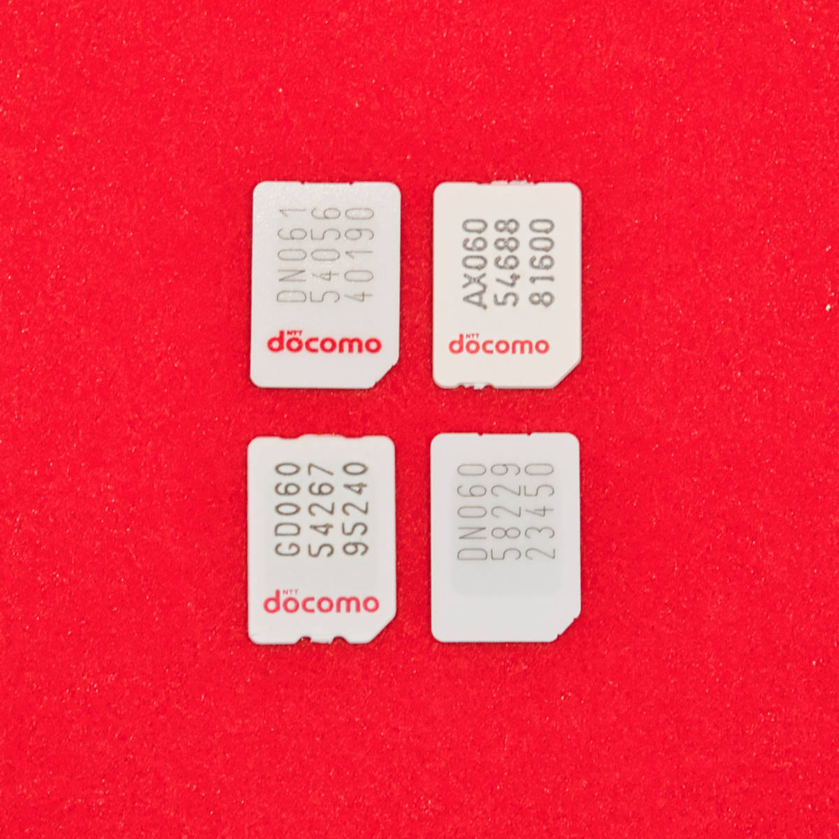 【やや傷や汚れあり】[ST-00779] NTT Docomo nano simカード IC SIM ナノ シム ドコモ 使用済み 解約済み ...