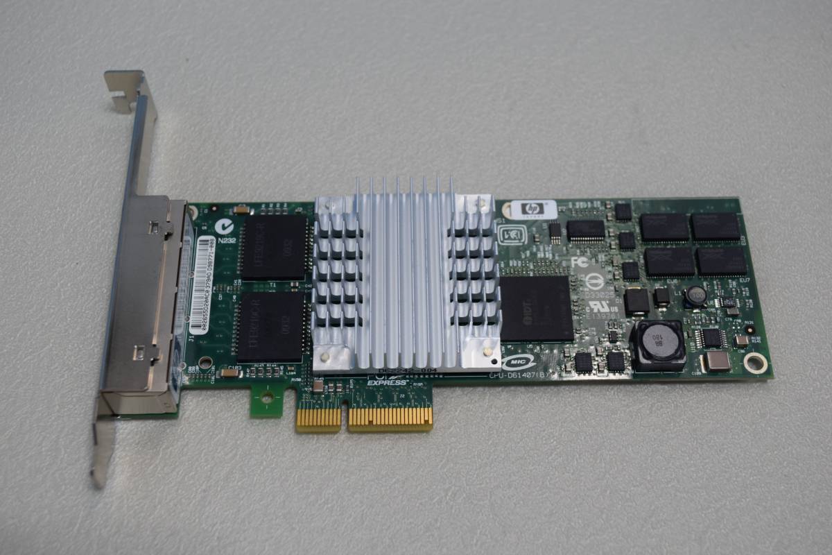 【やや傷や汚れあり】C0277 K L ★★HP HSTNS-BN26(HP NC364T) PCI-E Quad 4ポート GIGABIT ...