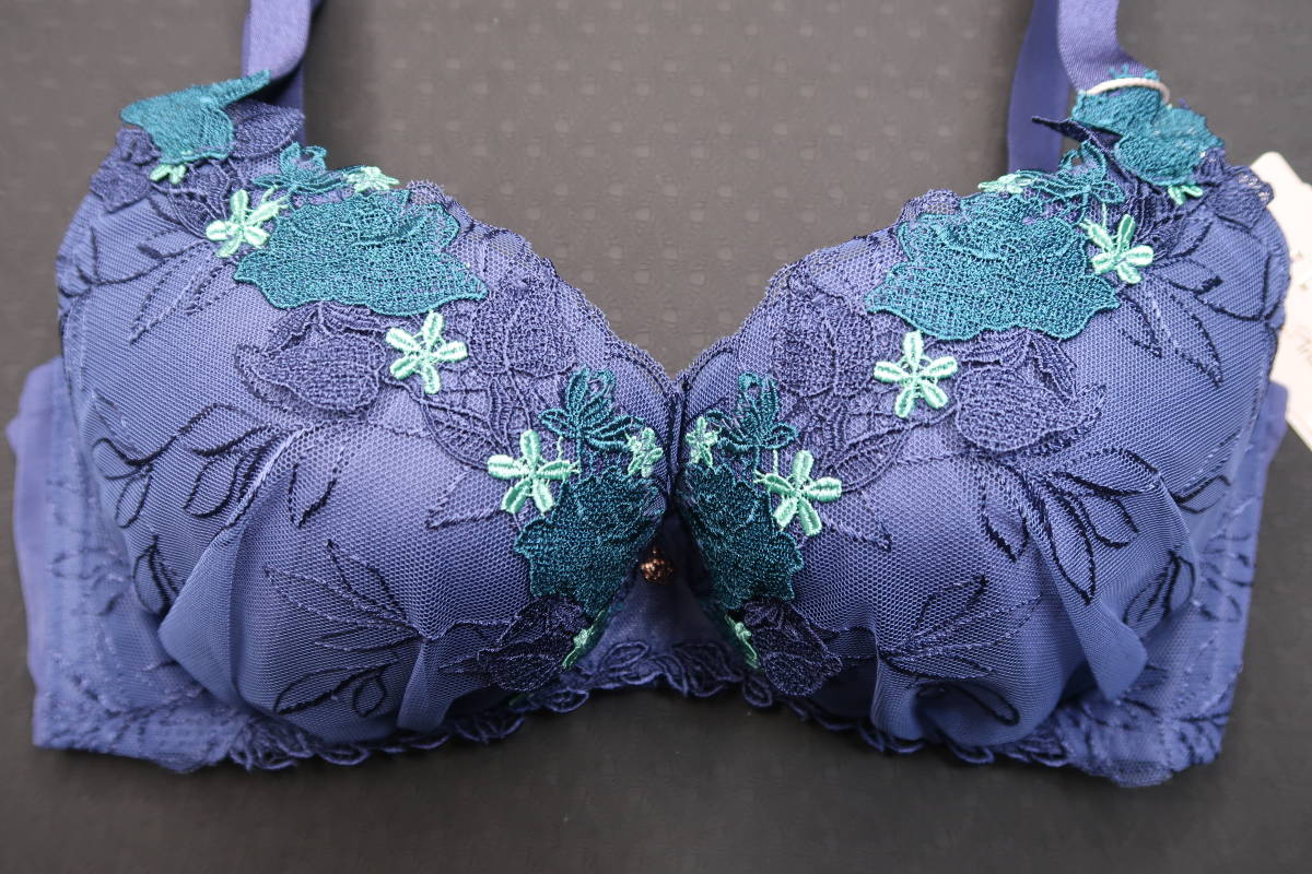 【未使用】1Y★ E75 トリンプ ブラジャー FLORALE フロラーレ 高級ライン 豪華 刺繍 アーモンド 桜 お花 かわいい キュート ネイビー 紺色 系の落札情報詳細 - ヤフオク落札 ...