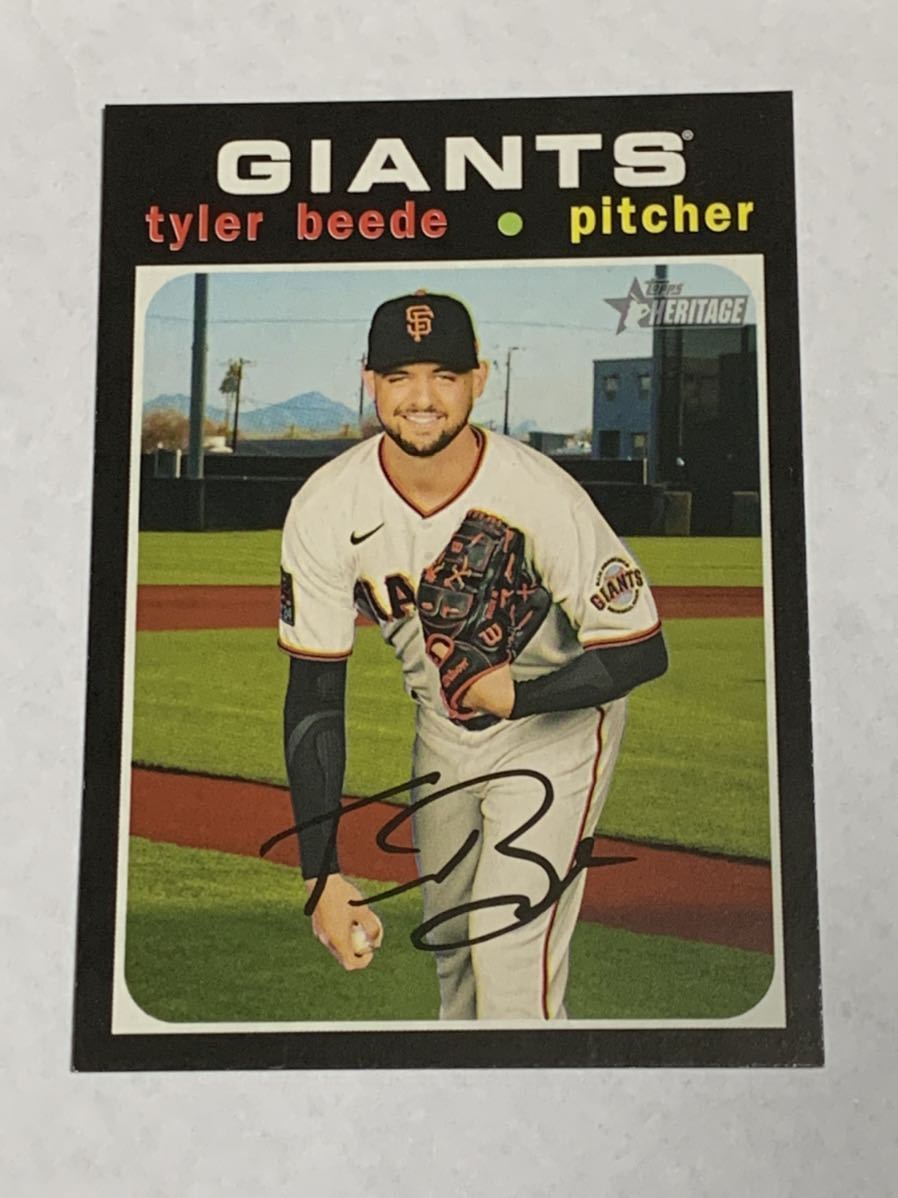 【未使用に近い】巨人 新来日外国人 ビーディ TYLER BEEDE MLBカード 2020 TOPPS HERITAGEの落札情報詳細 ...