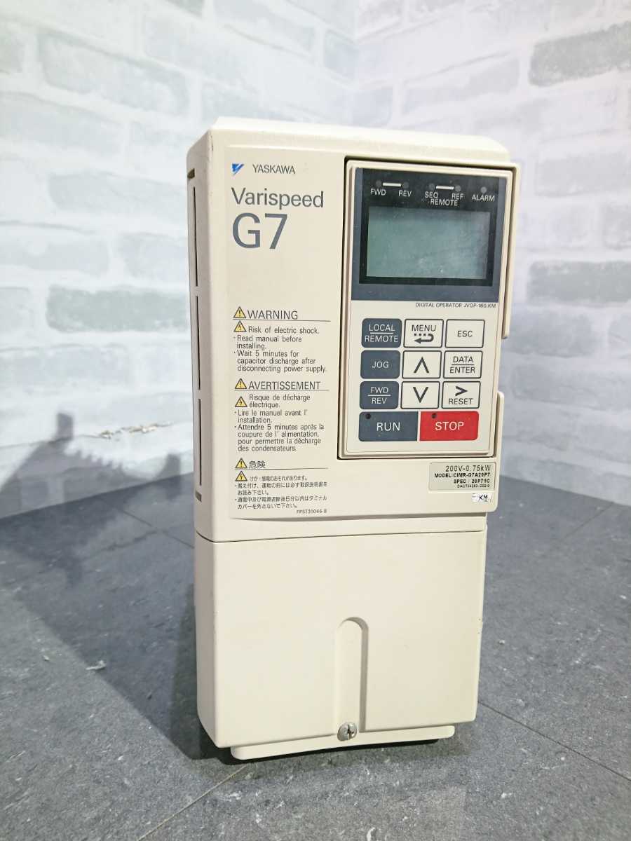 安川電機 インバータ Yaskawa Varispeed G7 CIMR-G7A21P5 200V - 1.5 kW の落札情報詳細 ...