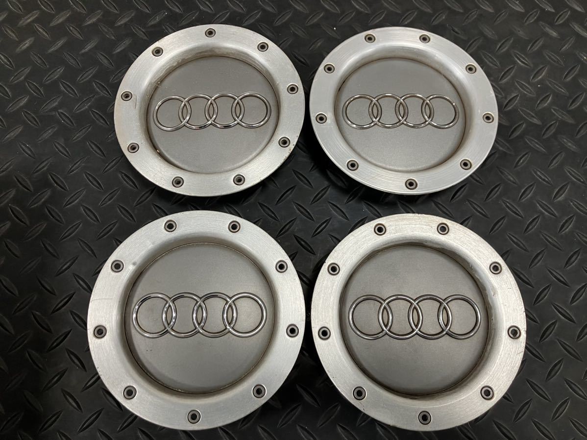 【やや傷や汚れあり】純正 ホイールセンターキャップ リムハブキャップ アウディ A3 A4 A2 TT 146 ミリメートル ...