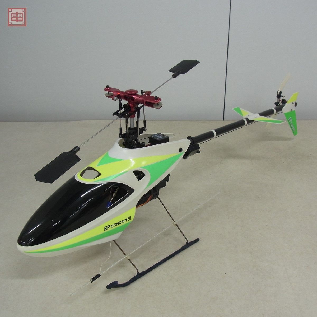 【傷や汚れあり】京商 EPコンセプト SR 電動RC ヘリコプター 全長約83cm モーター/サーボ/受信機 等 搭載 KYOSHO 動作未 ...