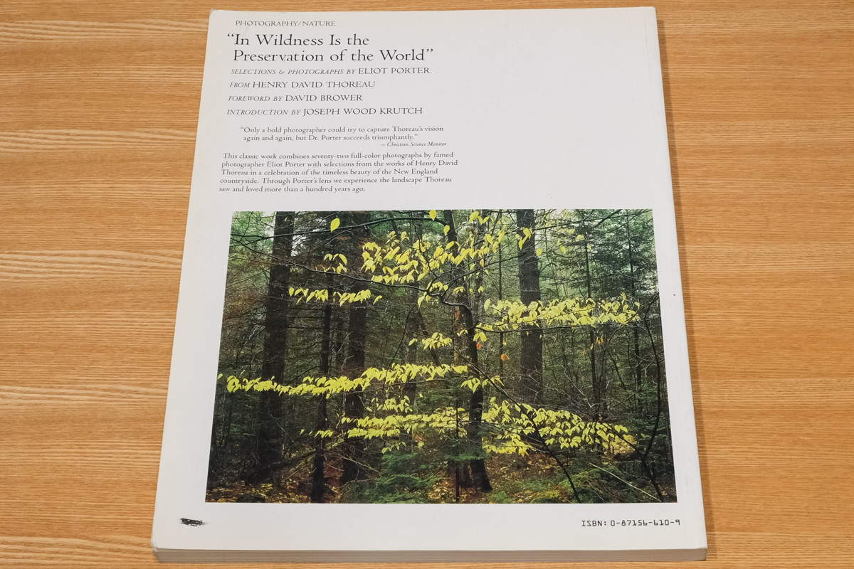 【やや傷や汚れあり】大型写真集 Eliot Porter In Wildness Is the Preservation of the World エリオット ポーター 即決の落札情報詳細 ...