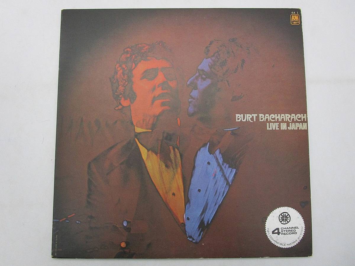 【やや傷や汚れあり】中古 LP 【美盤】 希少プロモ盤 バート・バカラック・ライブ・イン・ジャパン Burt Bacharach Live ...