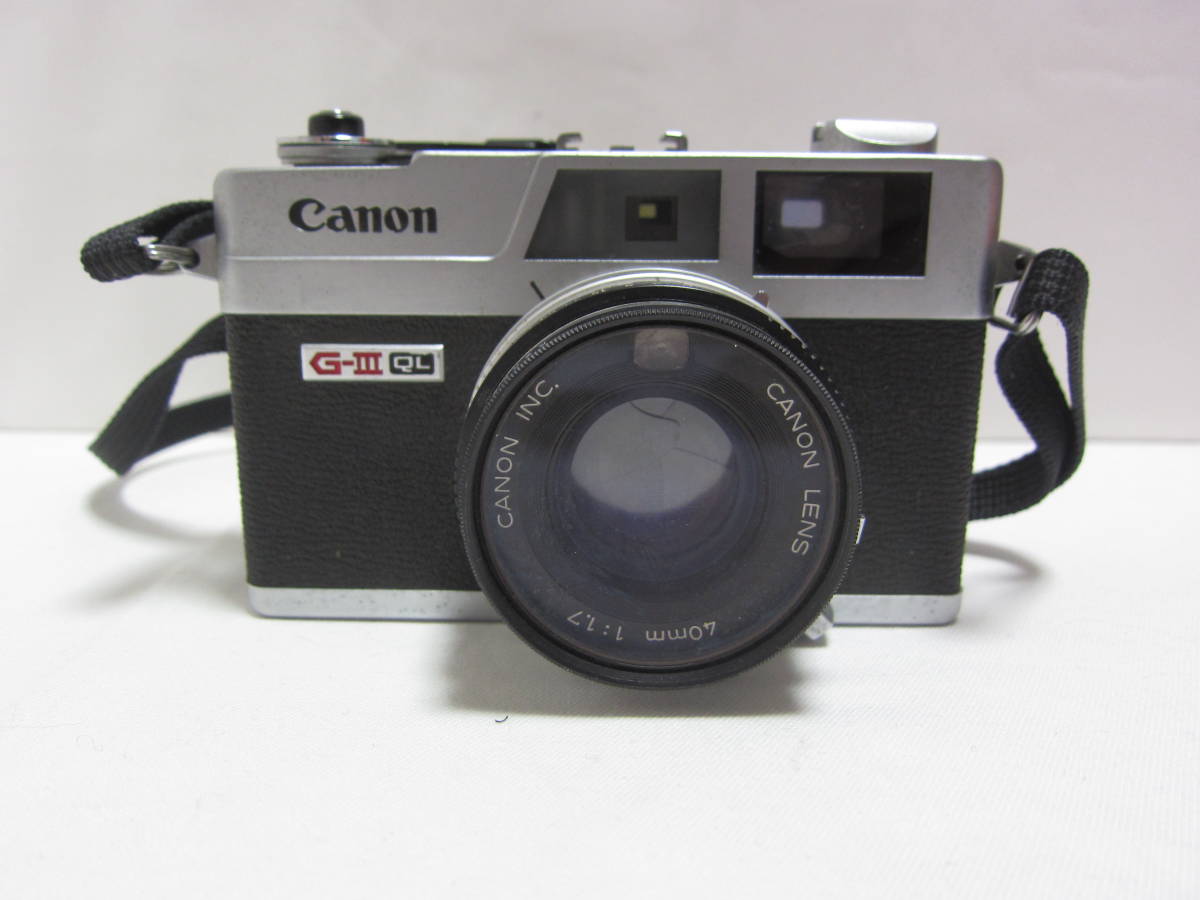 【傷や汚れあり】 ** CANON ** Canonet Q17 G-III QL フィルター付き フィルムカメラ レトロ アンティークの落札 ...