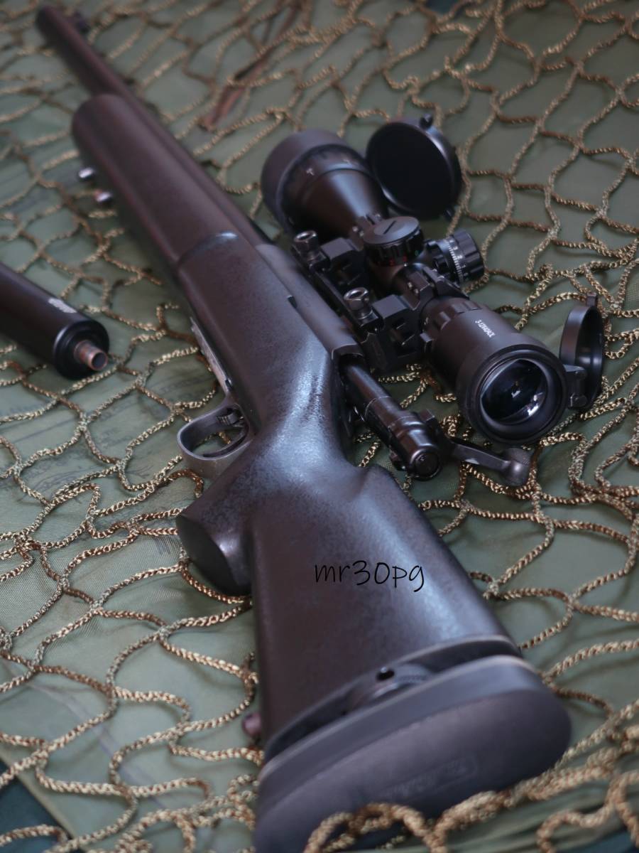 【全体的に状態が悪い】ガス漏れ発射不可！絶版 タナカ製 レミントンM24 SWSボルトアクション スナイパーライフル H-S ...