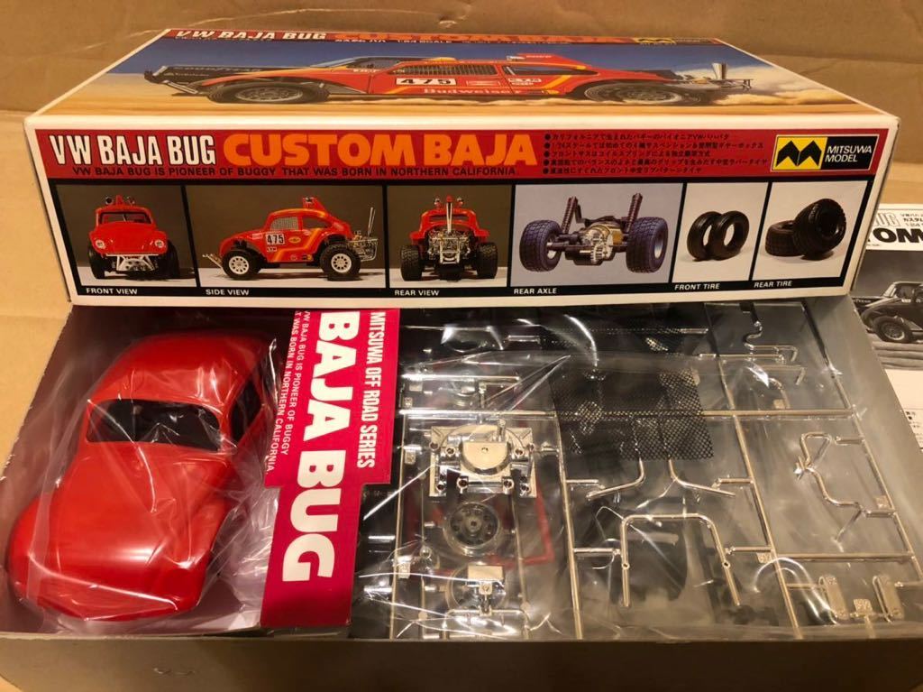 【やや傷や汚れあり】ミツワ VW バハバグ BAJABUG 1/24 ワーゲン カスタムバハ MITSUWA MODEL未組立 の落札情報詳細 ...