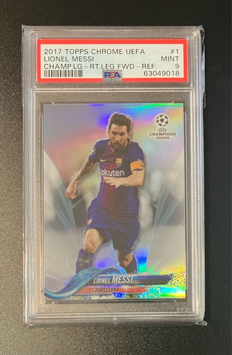 【目立った傷や汚れなし】【PSA9】2017-18 Topps Chrome UEFA Champions League Lionel Messi Refractorの落札情報詳細 ...