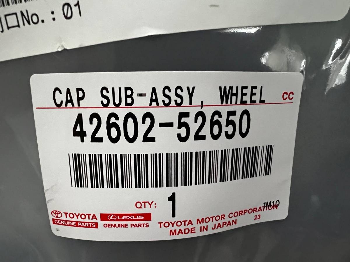 【未使用】☆ 新品未使用 純正 トヨタ シエンタ 特別仕様車 ホイールキャップ ブラック加飾 42602-52650 後期 5BA ...