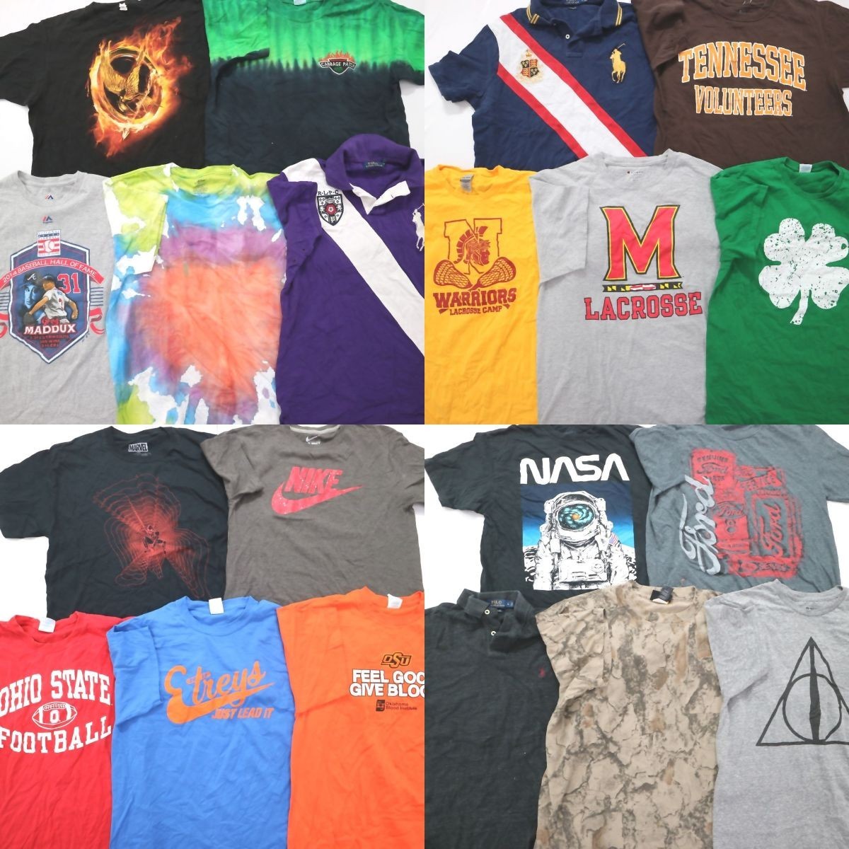 【やや傷や汚れあり】 Tシャツ MIX set NASA ナイキ 他 (メンズL） 20枚セット まとめ売り 古着卸 1円スタート 最落なし ...