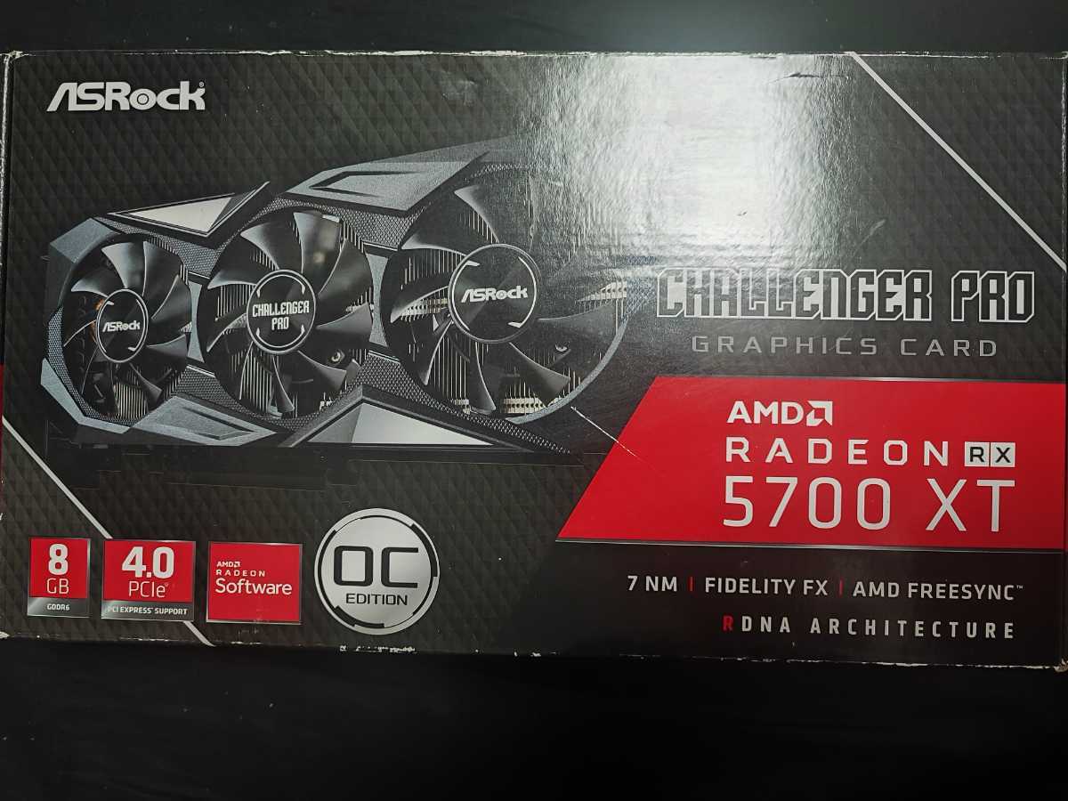 【やや傷や汚れあり】ASRock AMD Radeon RX 5700 XT Challenger Pro 8G OCの落札情報詳細 ...