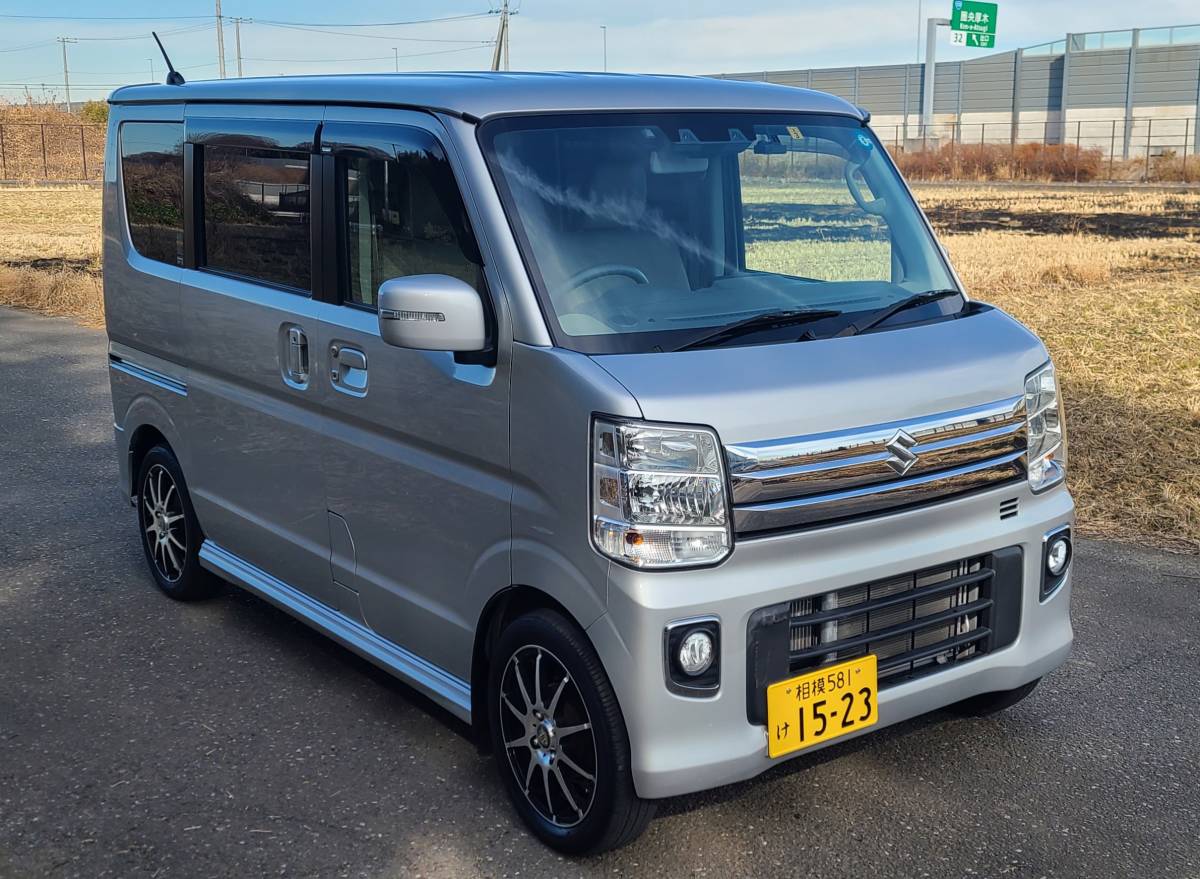 【走行距離 19 500 Km】令和3年車 3ba Da17w スズキ エブリィワゴン Pzターボスペシャル 標準ルーフ 4wd 車検令和6年