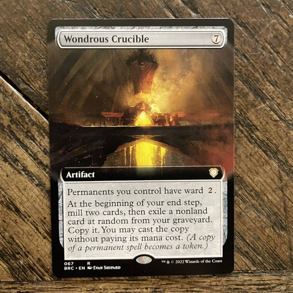 【未使用に近い】5枚迄/統率者 拡張アート 《驚異のるつぼ/Wondrous Crucible》[BRC-BF] 茶R 兄弟戦争 英語の落札情報詳細 - ヤフオク落札価格検索 オークフリー